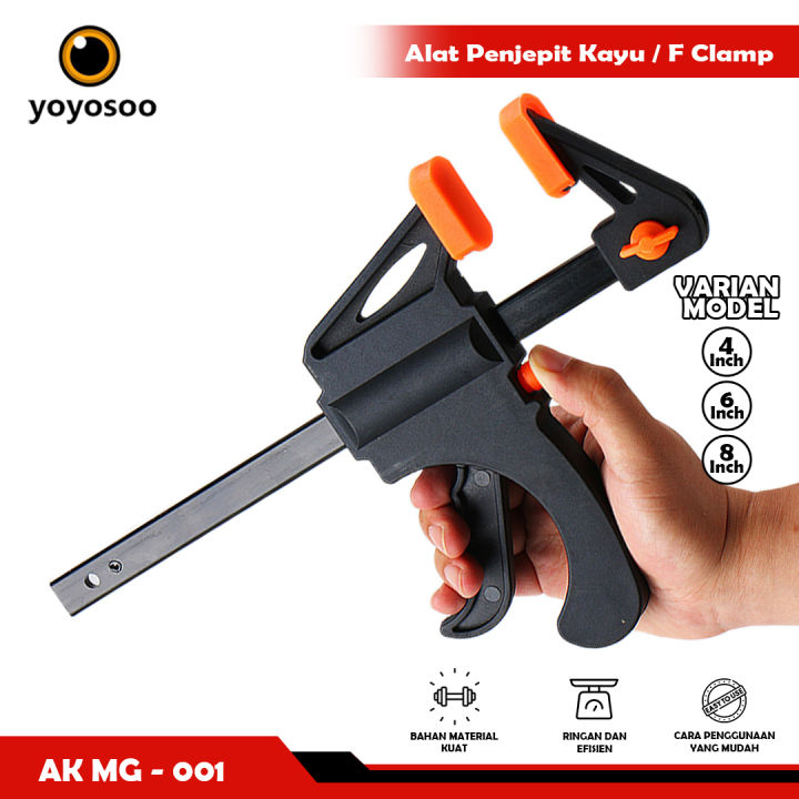 Clamp F Penjepit Kayu Papan Kayu Klem Heavy Duty Woodworking - YOYOSOO ...