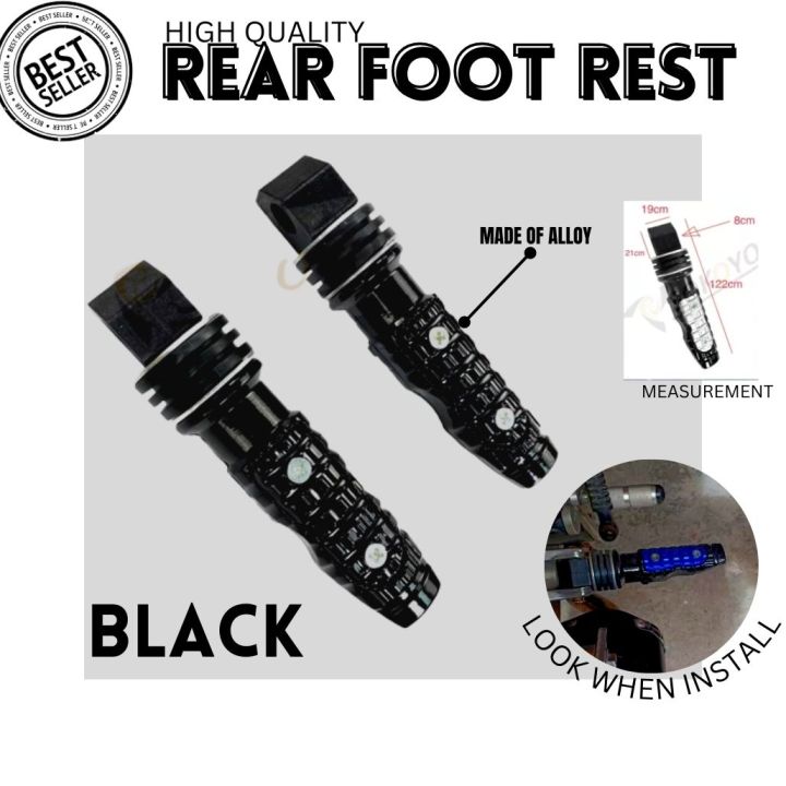 FOOT REST FOR MOTORCYCLE : MIO MXI 125 | BLACK | REAR FOOT REST MADE OF ...