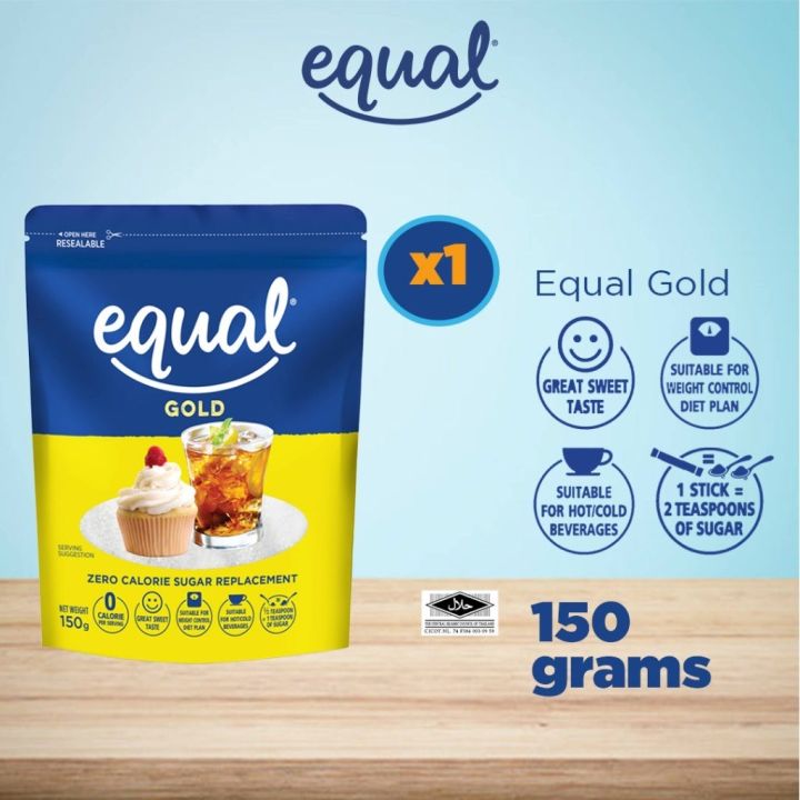 EQUAL GOLD Sugarly 150g, Zero Calorie Sweetener | Lazada