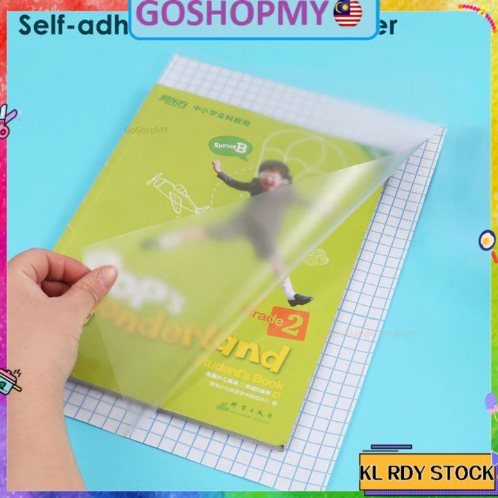 GoShopMY Self Adhesive School Transparent Book Textbook Cover Diamond ...
