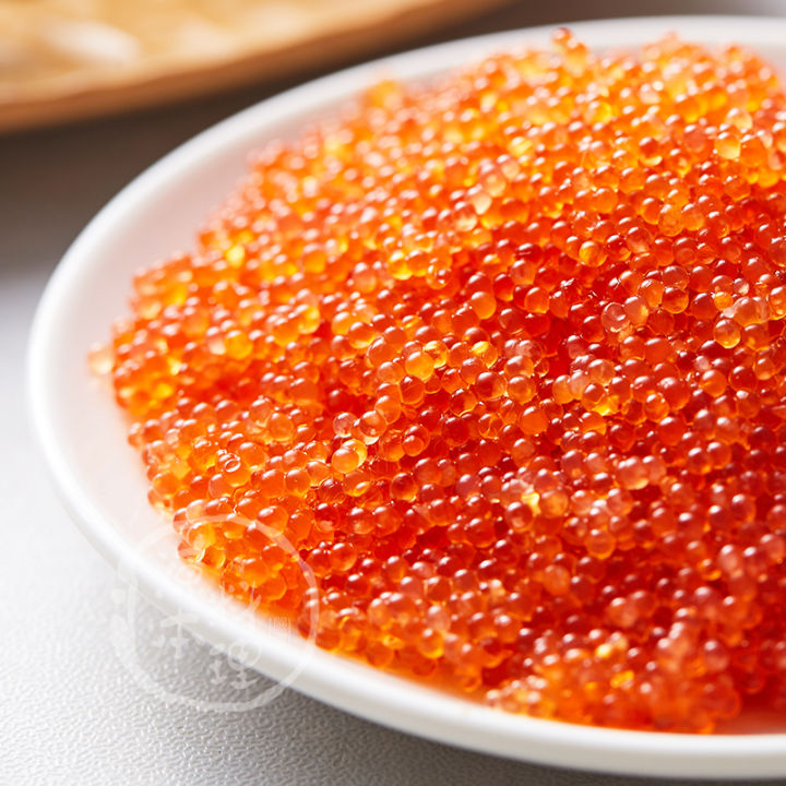 T sushi flying fish roe big red crab roe instant red crab roe wonton ...