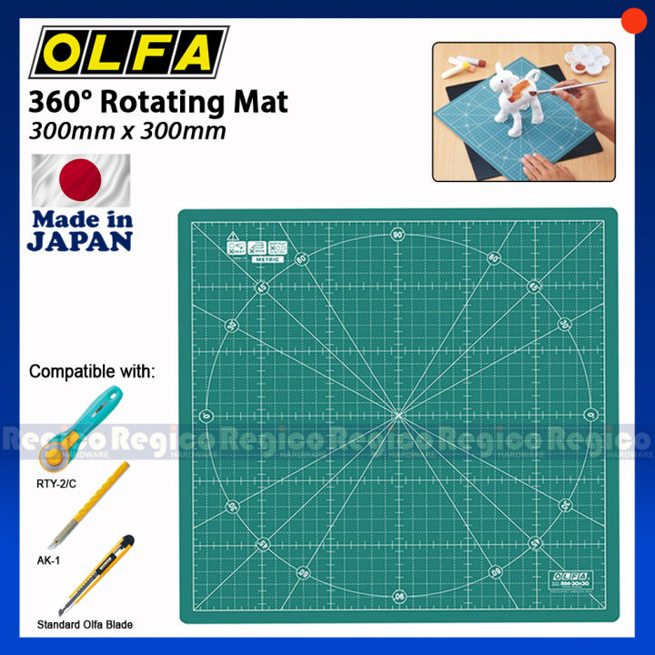 Olfa 360° Rotating Cutter Mat RM-30x30 Regico Hardware | Lazada PH