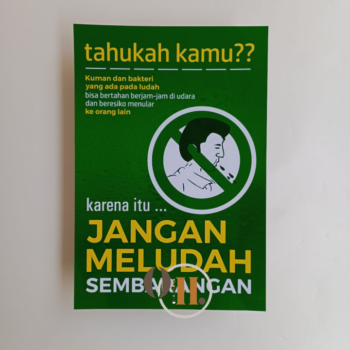 Poster Kesehatan - Poster Dilarang Meludah Sembarangan - Poster ...