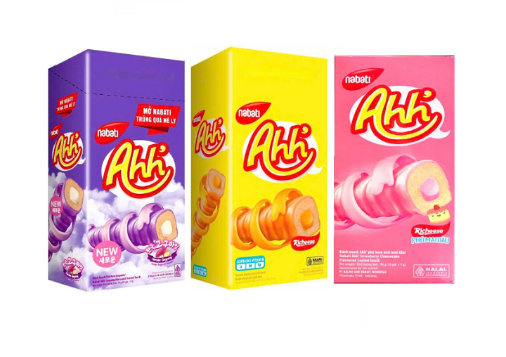 Bánh Snack Phủ Kem Ahh' Nabati Coated Snack (Hộp 10 thanh x 9g) | Lazada.vn