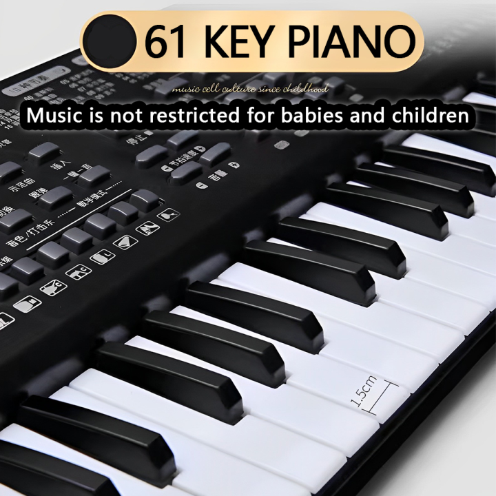 61 Keys Piano Toy Charging Kids Music Digital Electronic Multi-function ...