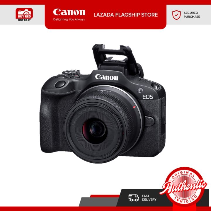 Canon Camera EOS R100 / 18-45mm STM / 24.1 Megapixel / Vlogging Camera ...