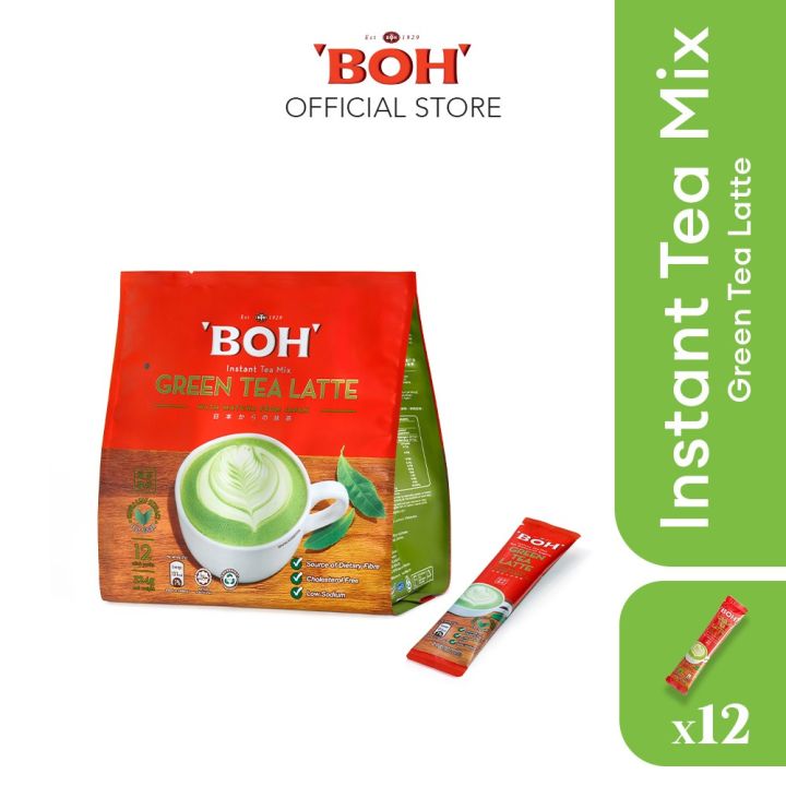 BOH Green Tea Latte (12s) / BOH Teh Hijau Latte (12s) | Lazada