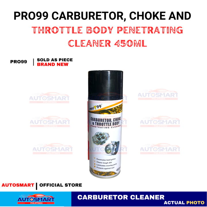 PRO99 CARBURETOR, CHOKE AND THROTTLE BODY PENETRATING CLEANER 450ML ...