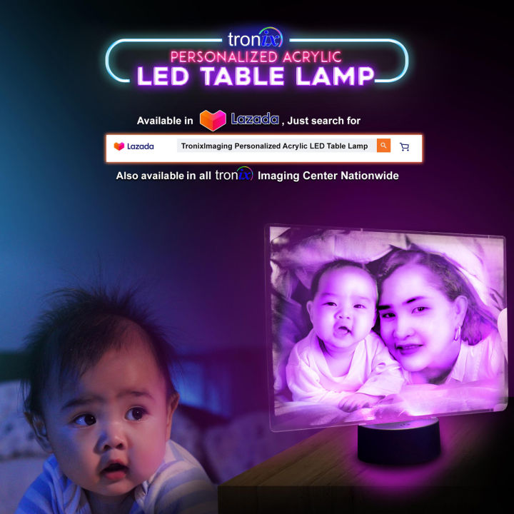 troniximaging Personalized Acrylic Glass LED 3D Night Lamp - Laser ...