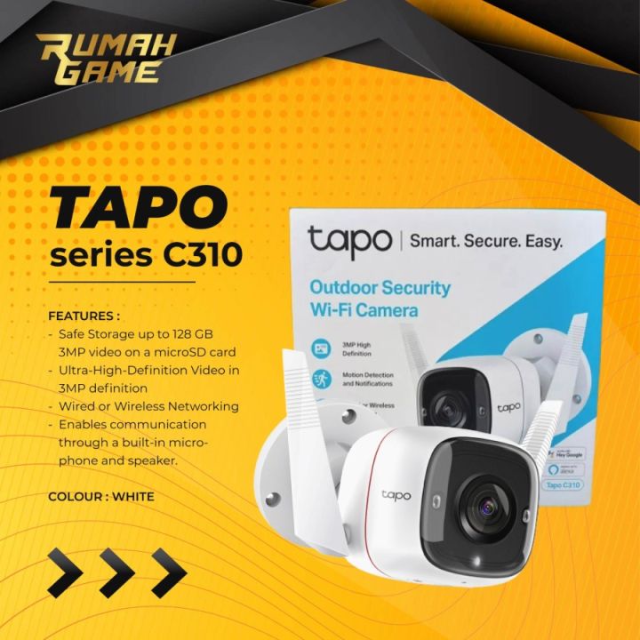 TP-LINK TAPO C310 CCTV Outdoor WiFi Camera - TPLink C310 | Lazada Indonesia