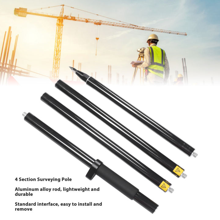 Total Station Prism Pole High Concentricity Standard Interface 2 Meter ...