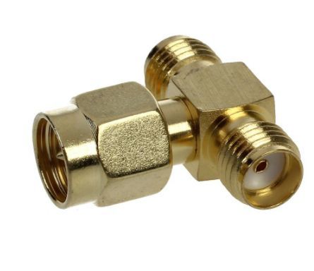 SMA Antenna Splitter (SMA Male To Two SMA Female Triple T RF Connector ...