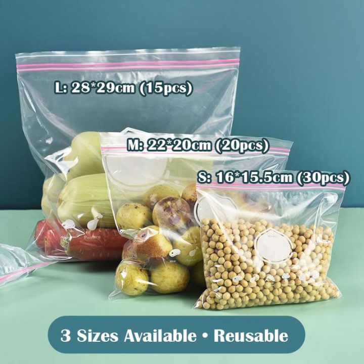 *Food Grade*Refrigerator Fresh bags Resealable Zip Bag / Zip Lock ...