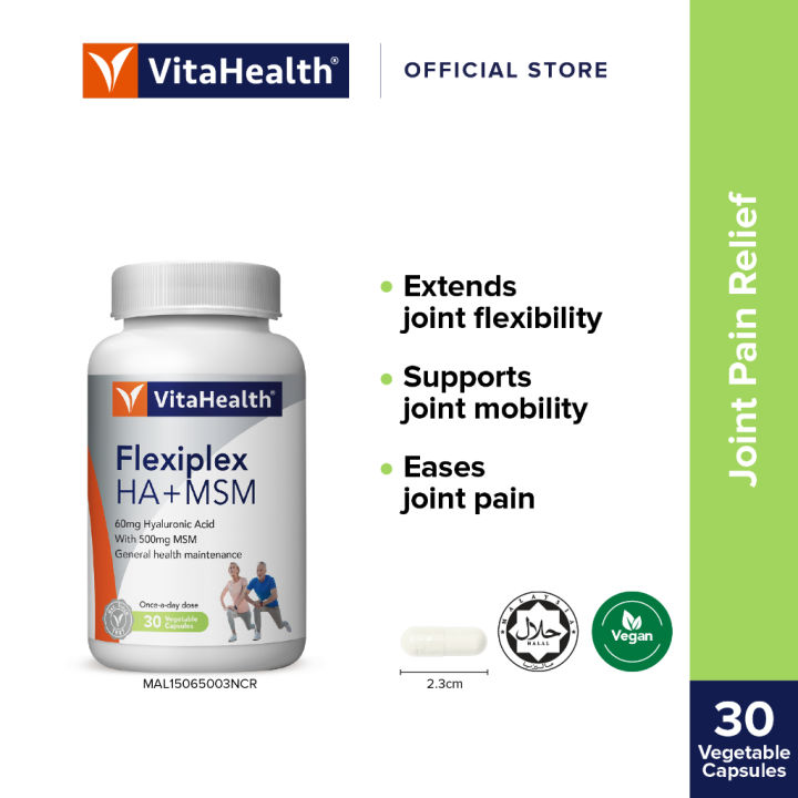 Vitahealth Flexiplex HA + MSM for Joints Pain Expiry 92026☆ | Lazada