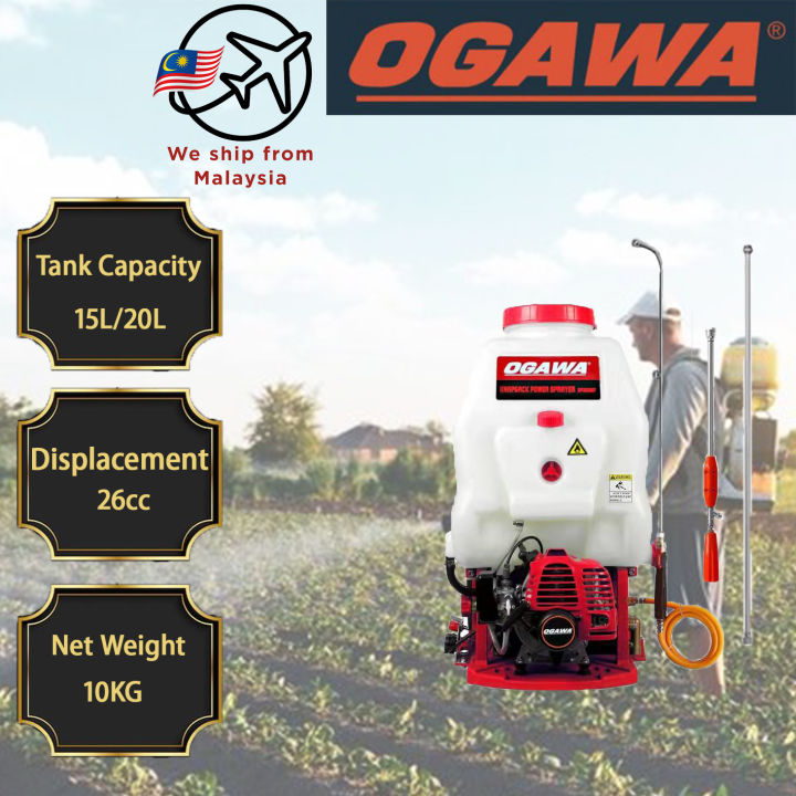 [𝐅𝐫𝐞𝐞 𝐕𝐨𝐮𝐜𝐡𝐞𝐫]Ogawa Knapsack Sprayer 15L 20L Mist Sprayer Mesin Racun ...