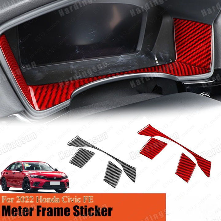 Hardingsun For 2022 Honda Civic FE Dashboard Meter Frame Cover Sticker ...