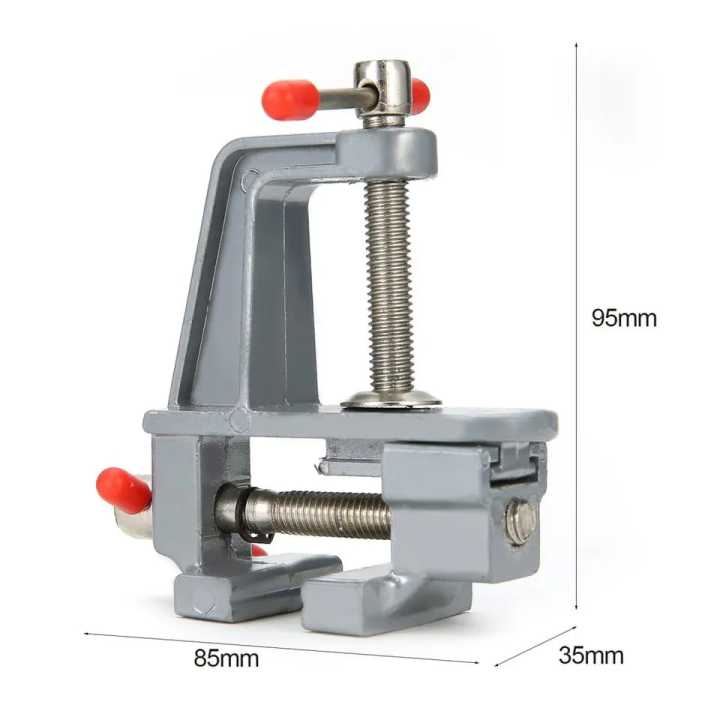 Ragum mini Clamp Penjepit Besi dan Kayu Klem Catok Meja Mini Vise Bench ...