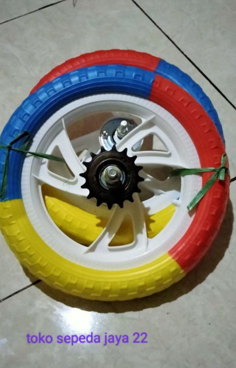Ban Sepeda Anak Roda Mati Ukuran 12 satuan dan Sepasang Sudah plus gear ...