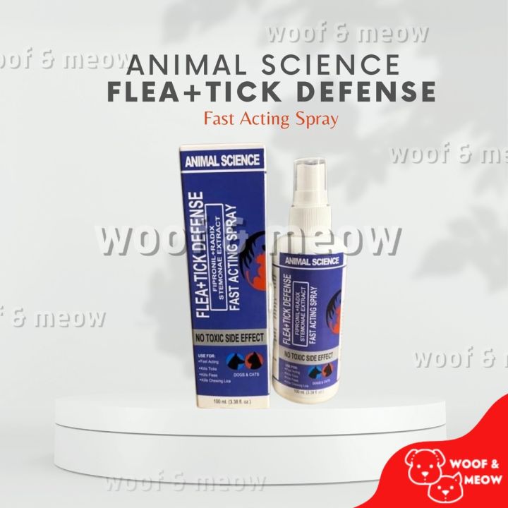 Animal Science Flea and Tick Defense Spray 100ml Anti Tick & Flea K9 ...