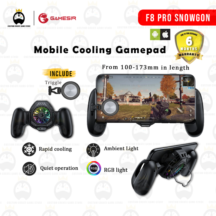 GameSir F8 Pro Snowgon Mobile Cooling Gamepad, Mobile Phone Cooler with ...