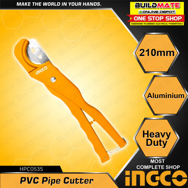 BUILDMATE Ingco PVC Pipe Cutter 210MM / 225MM Sharp Blade Cutting Pipes ...