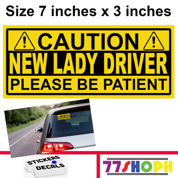 New Lady Driver Decal Sticker for Car | Lazada PH