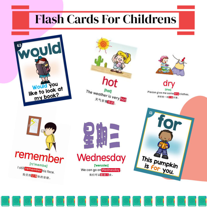 [Softcopy] Digital Printable Children's English Word Flashcards ...