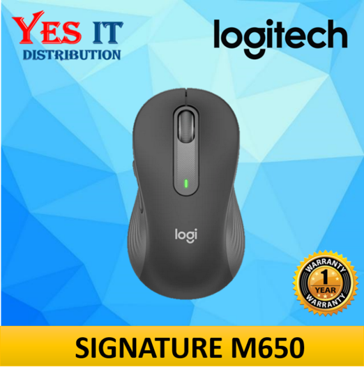 Logitech Signature M650 Wireless Bluetooth Mouse Multi-Device ...