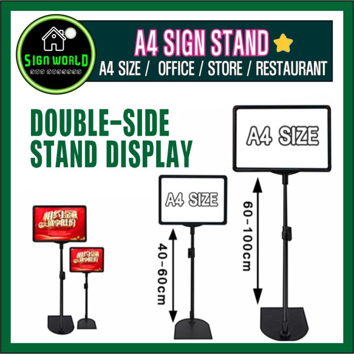 A4 Sign Stand / Display Standee Poster Holder Office Store Promo Price ...