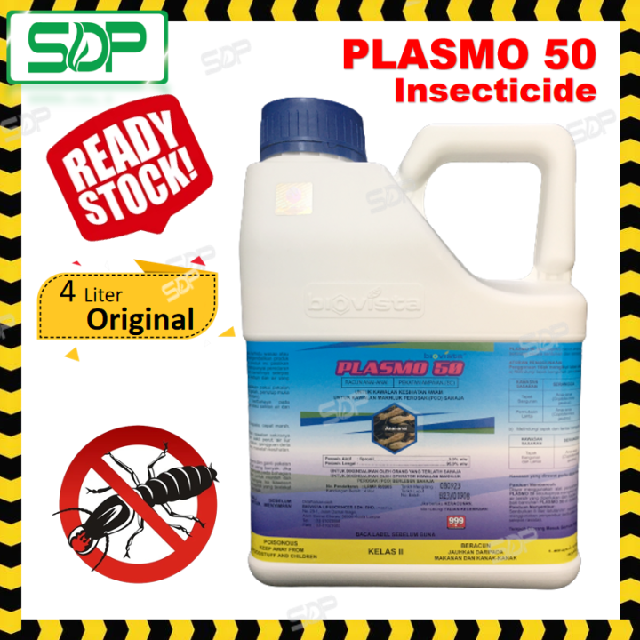 PLASMO 50 4Lt Original Clearance Stock 2024 Anti Termite Termiticide Anai-Anai Pest Control | Lazada