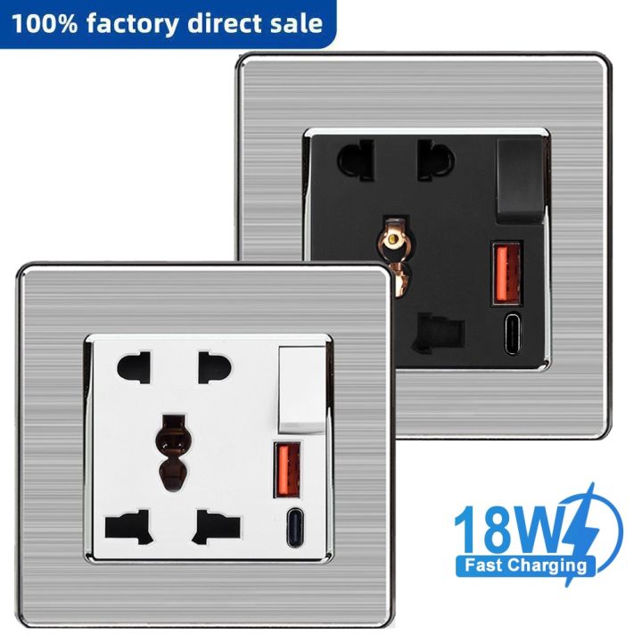 VISWE usb c outlet power socket wall socket universal socket ,16A 250V ... VISWE usb c outlet power socket wall socket universal socket ,16A 250V ...