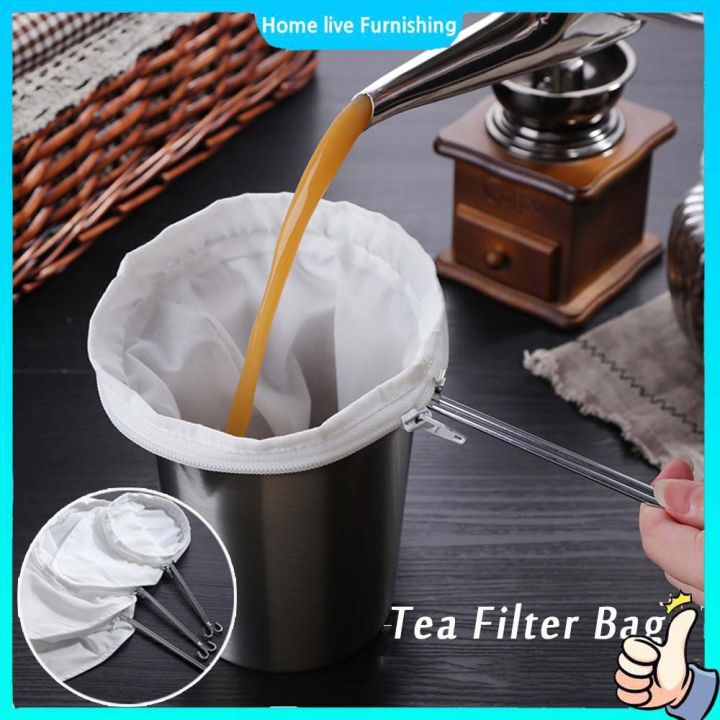 Thai Tea Filter Cloth Milk Tea Strainer Tea Filter Bag Coffee Infuser ...