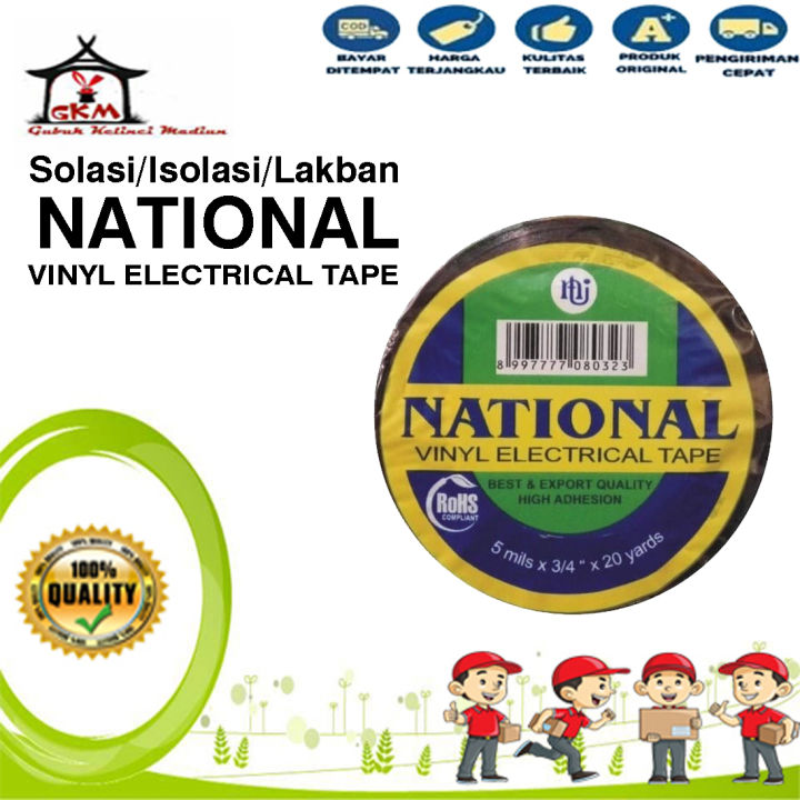 Isolasi Solasi Elektrik National Electrical Tape 3/4" | Lazada Indonesia