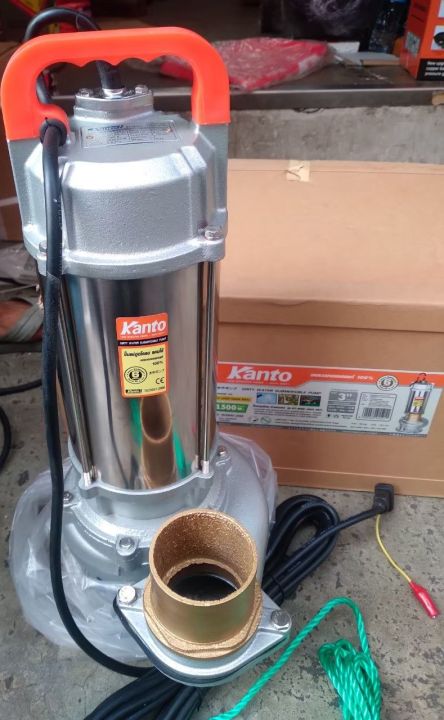 ปั๊มแช่ดูดโคลน ไดโว่ดูดโคลน ตัวสแตนเลส KANTO 3 นิ้ว รุ่น KT-WQD-1500-3STL (1500 วัตต์) | Lazada ...