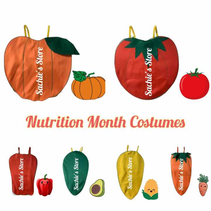 Nutrition Month Costumes for Kids - Unisex Veggies/Fruits Costumes | Lazada PH