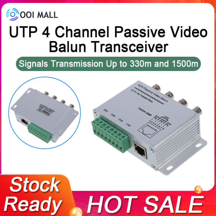 UTP 4 Channel Passive Video Balun Transceiver | Lazada PH