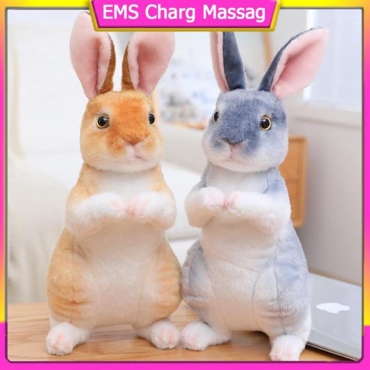 【Ready Stock】 ۜ ⠐ 冫 Y41 realistic cute white plush rabbits animal photo props bunny simulation ...