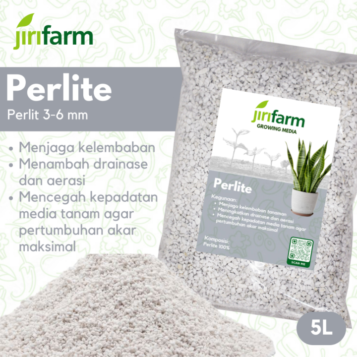 JIRIFARM - Perlite 5 Liter 2L 1L Media Tanam Perlit Hidroponik Kaktus ...
