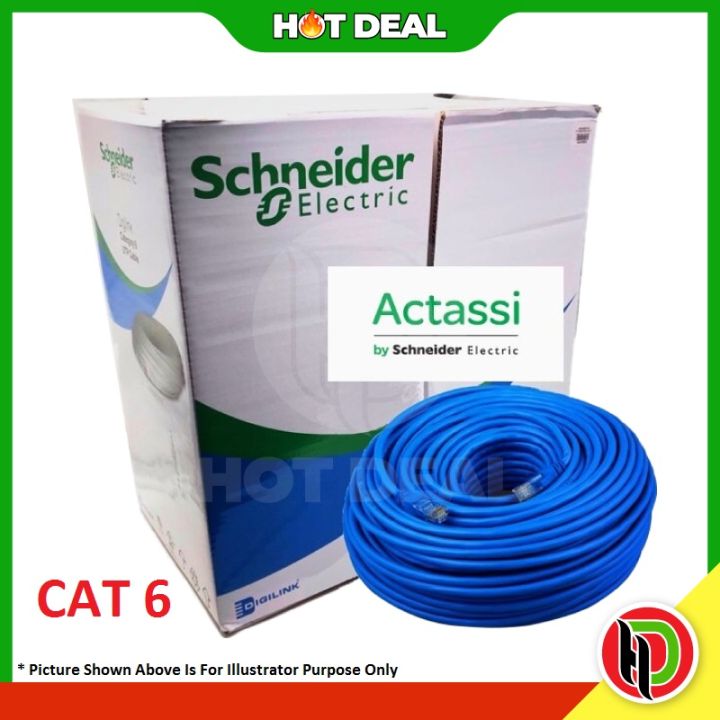 Hotdeal 50m / 100m Schneider Cat6 Full Copper Network Cable ...