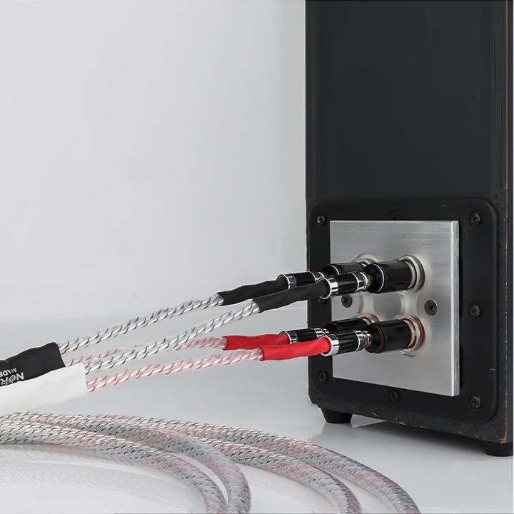 Valhalla Series Hifi speaker cable Carbon Fiber banana to spade Plug ...