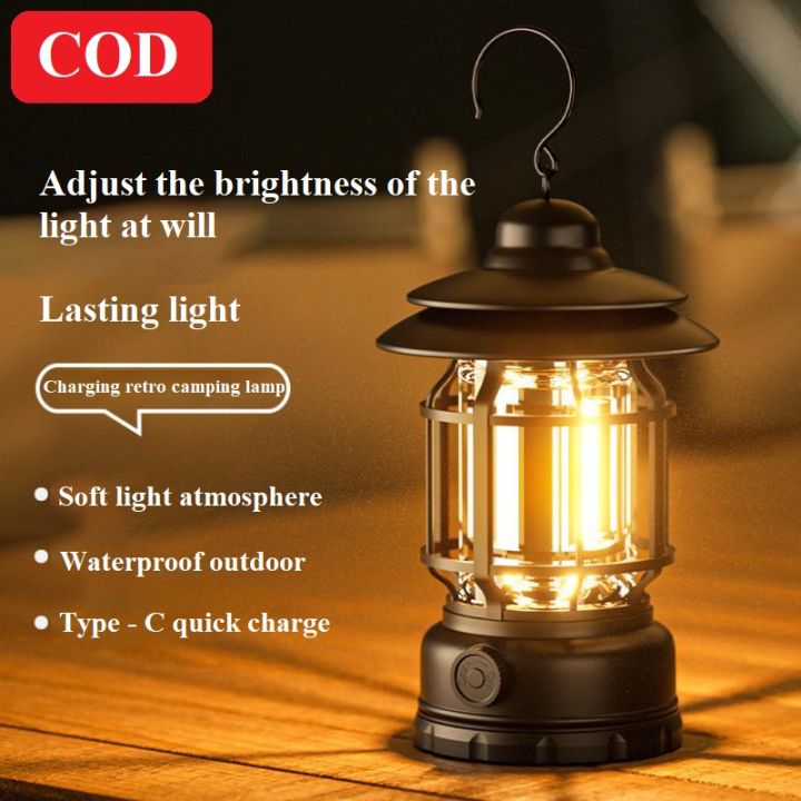Outdoor Camping Lights Waterproof Rechargeable Hanging Camping Lights ...