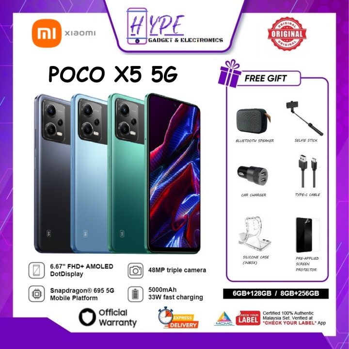 POCO X5 5G l 6GB/8GB RAM +128GB/256GB ROM l 120Hz FHD+ AMOLED ...