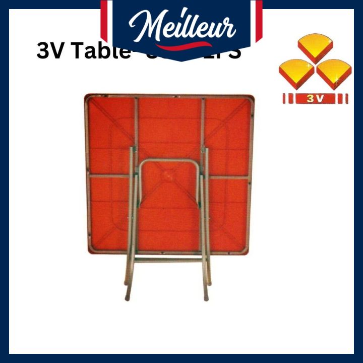 3V 3x3 Folding table meja lipat plastic table study table square table ...