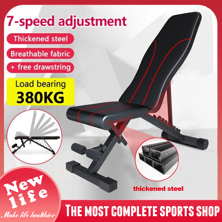 Folding dumbbell bench bench press household weightlifting gym Sit-up ...