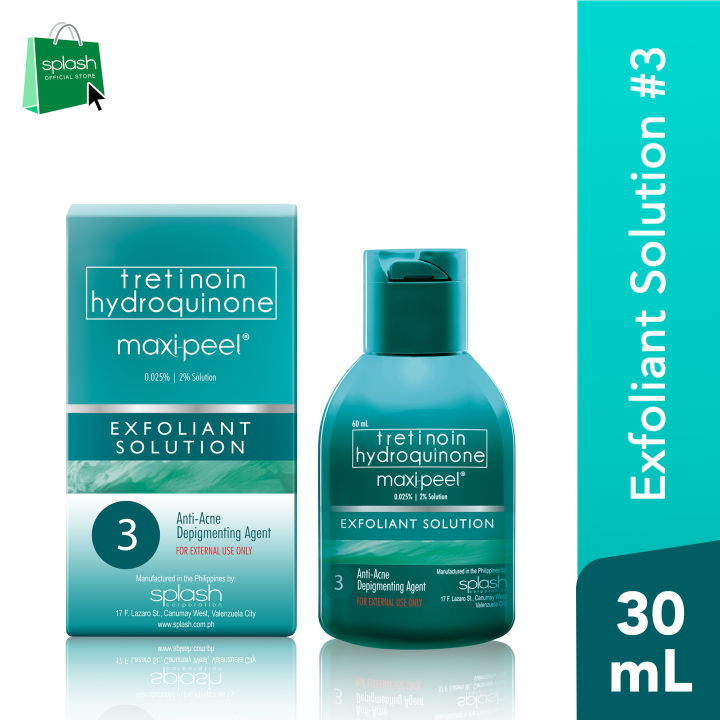 Maxi-Peel Exfoliant Solution No. 3 Anti-Acne Scar Remover Pimple ...