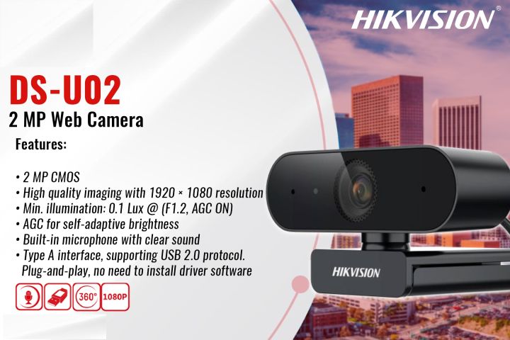 Hikvision DS-U02 1080p Web Camera | Lazada PH