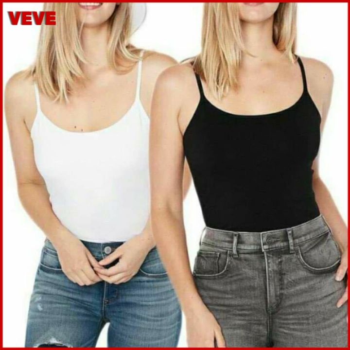 🦋 VEVE Small Camisole Women Slim Fit Versatile Navel Bra One-piece ...