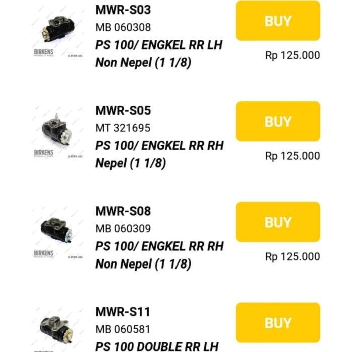 RUMAH MASTER REM RODA DEPAN COLT DIESEL PS PS110 PS100 Engkel 4ban ...