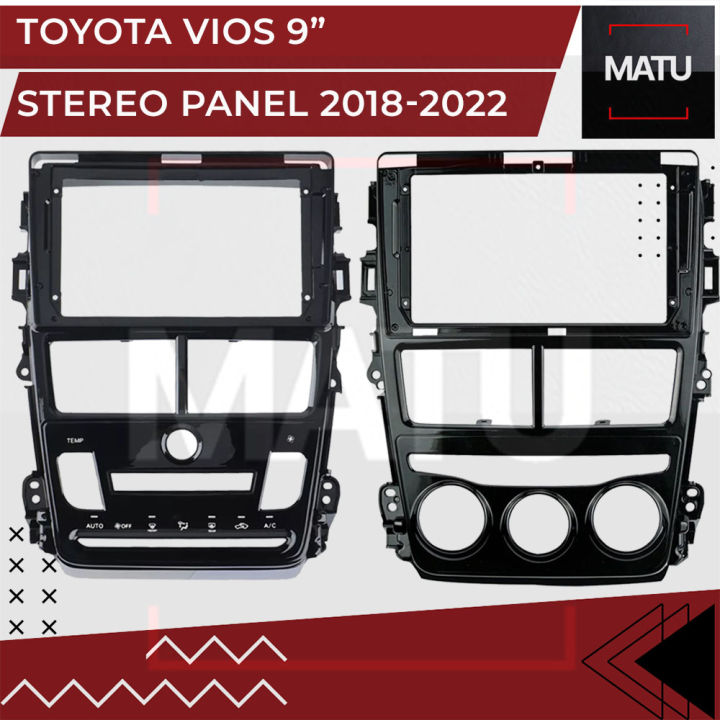 Toyota Vios Yaris 2018-2019 9" Inch Android Stereo Panel Frame | Lazada PH