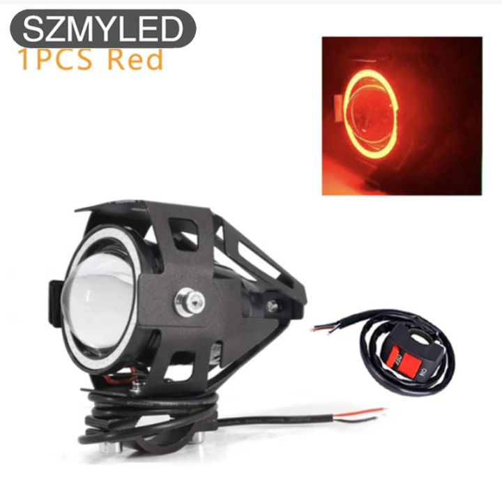 U7 Motorcycle LED Headlight With 3 Modes Powerful Beam Driving Lights ...